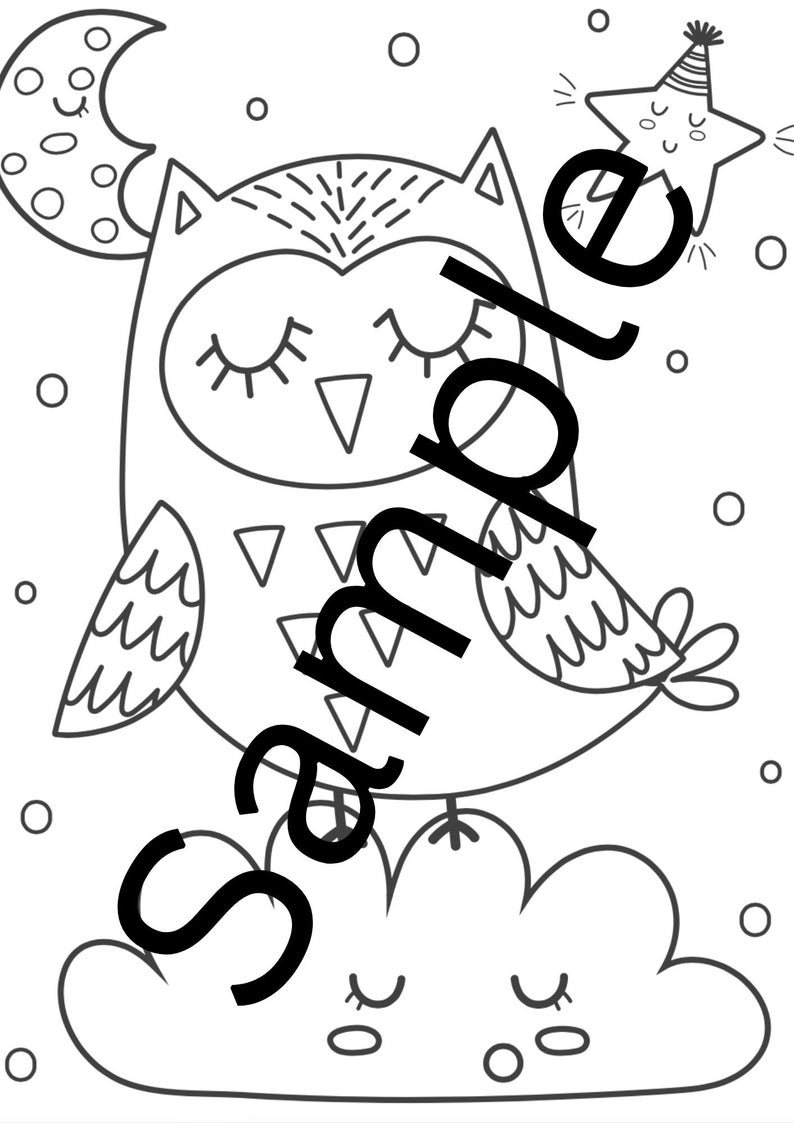 Owl Cute Colouring 21 Pages. Engaging, Adorable, Enjoyable for Kids Owl ...