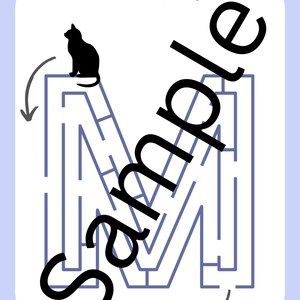Cat and Mouse Alphabet Maze Chase - Etsy