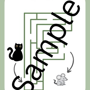 Cat and Mouse Alphabet Maze Chase - Etsy