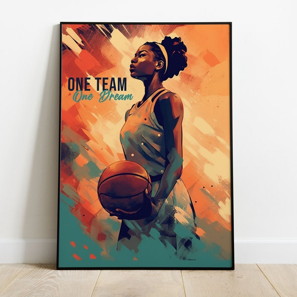 Basketball Poster - Etsy