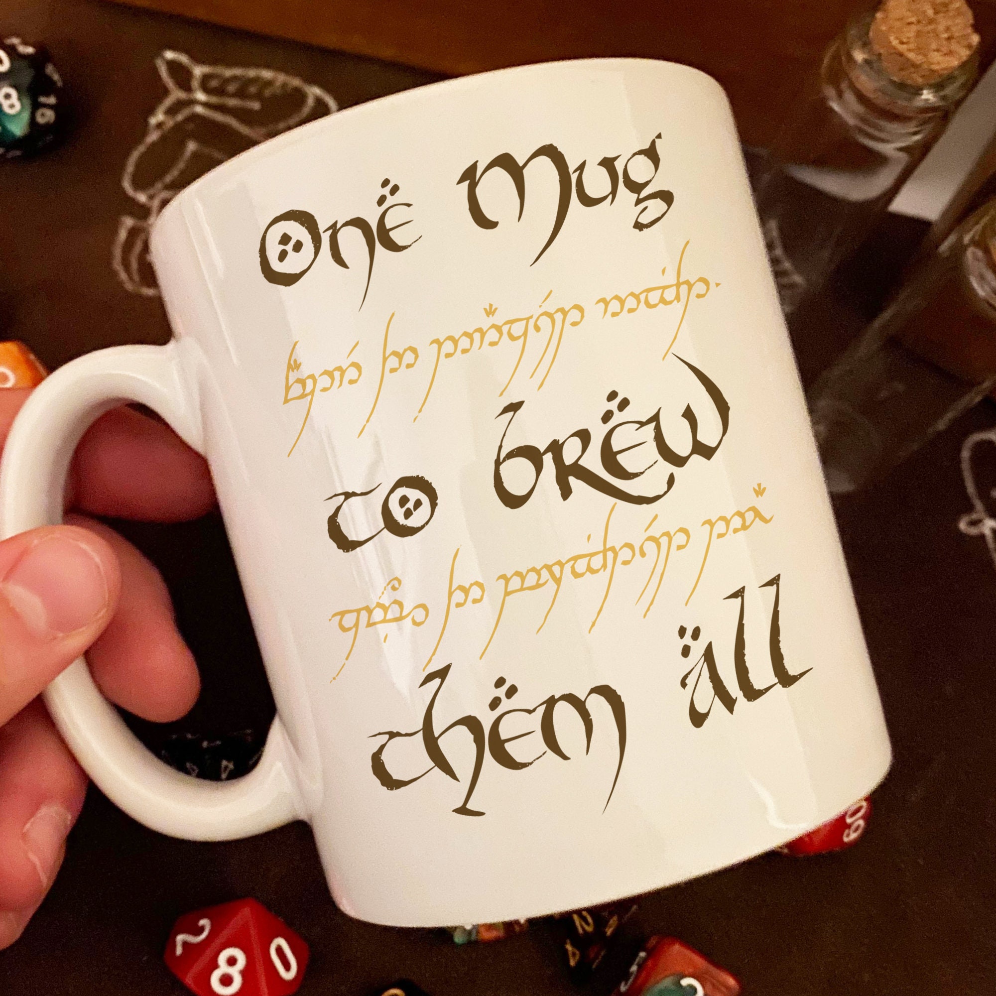 Personalised One Mug to Brew Them All - LOTR Inspired Mug ...