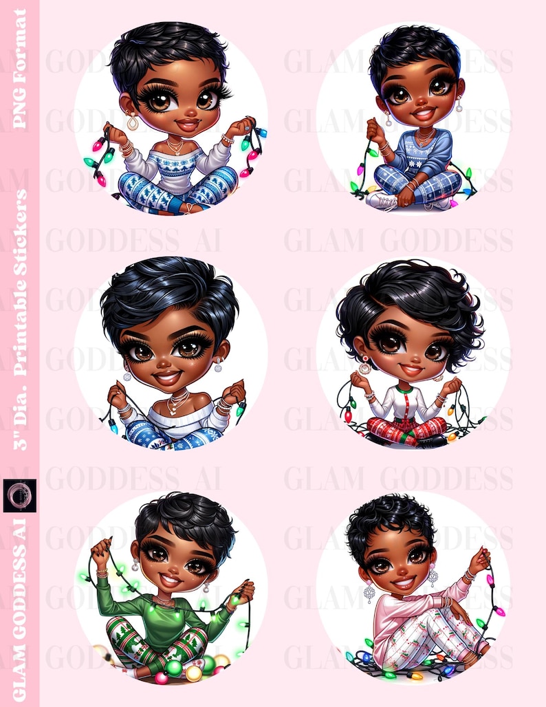 Gift Tag Chibi, Versatile Editable in Canva, Printable Holiday ...