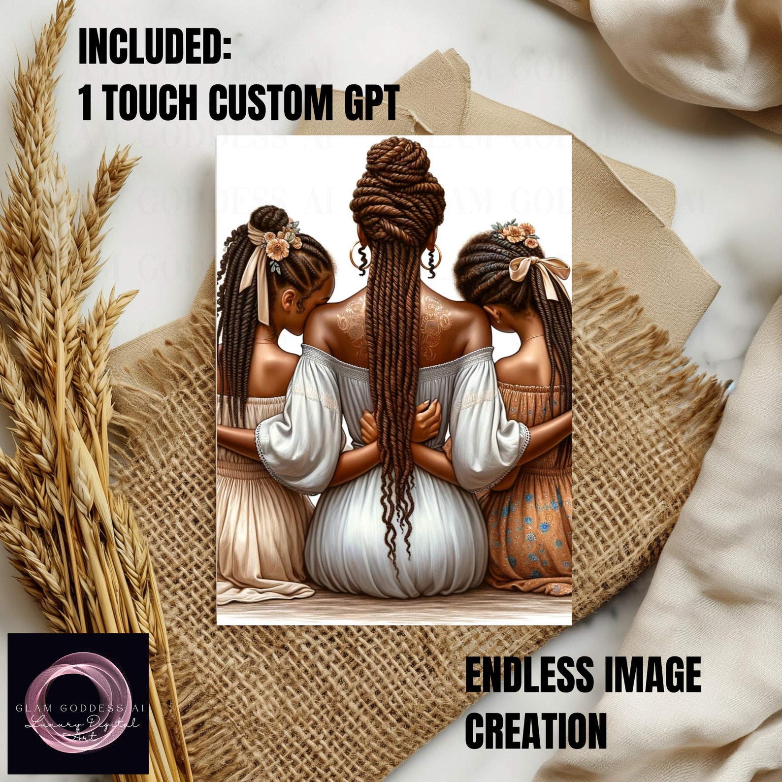 Custom DALL·E GPT | Back View Push Button Art Creation | Unique Digital Art | Chatgpt Plus is ...