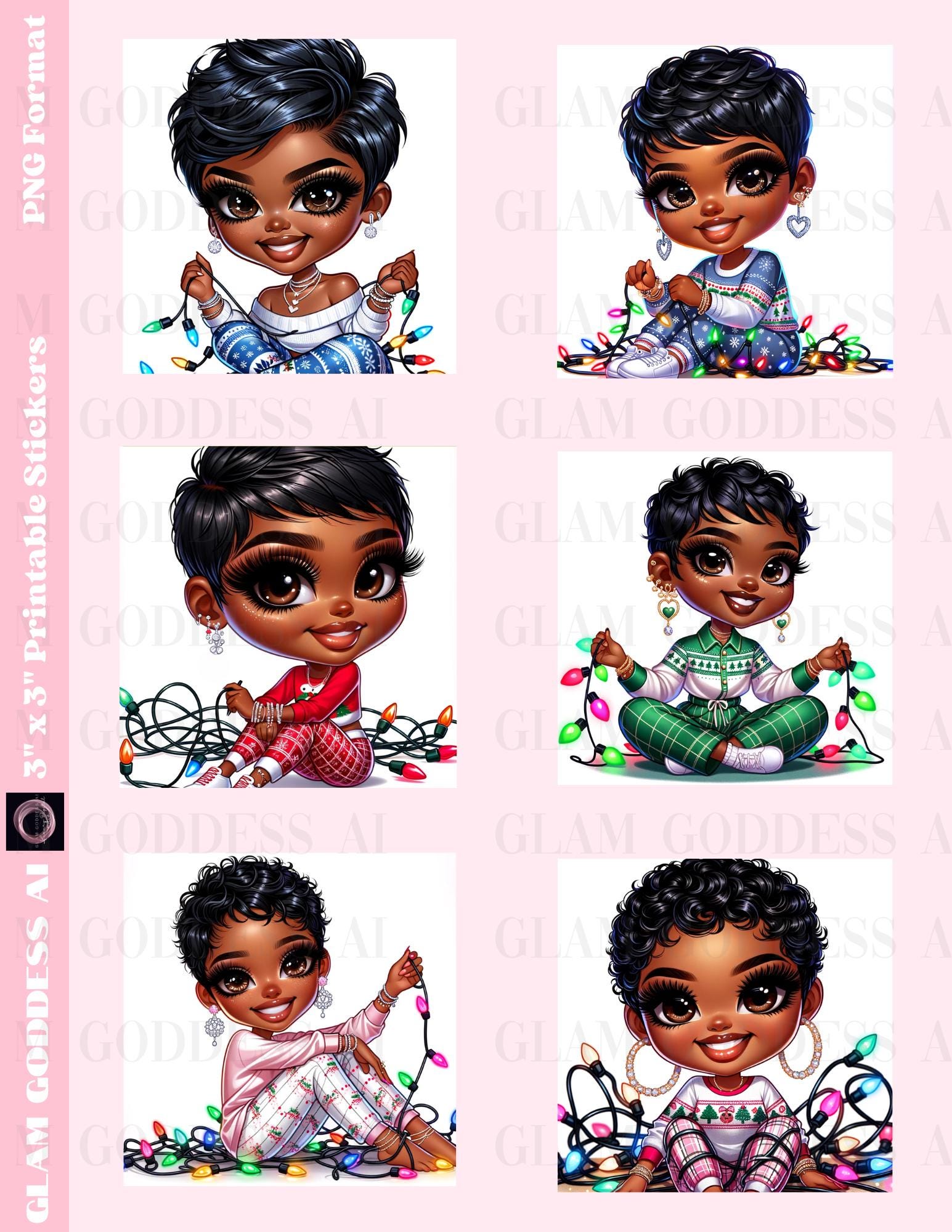 Gift Tag Chibi, Versatile Editable in Canva, Printable Holiday ...