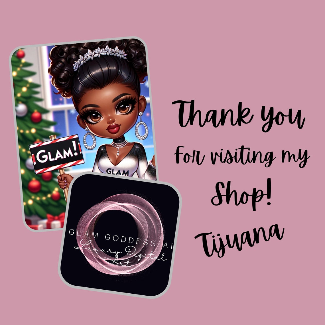 Gift Tag Chibi, Versatile Editable in Canva, Printable Holiday ...