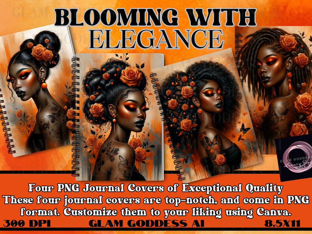 Journal Cover/african American Journal/digital Download/chatgpt/ai Art ...