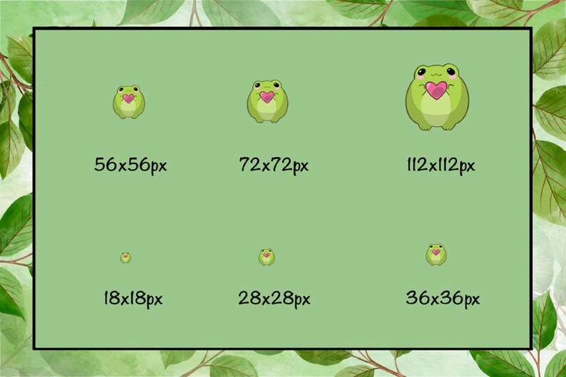 Emotes & Badges Froggie - Etsy