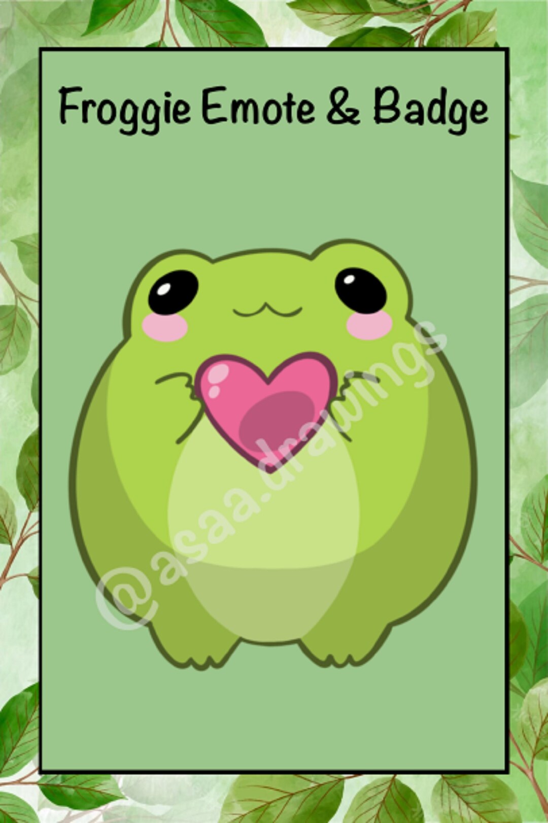 Emotes & Badges Froggie - Etsy