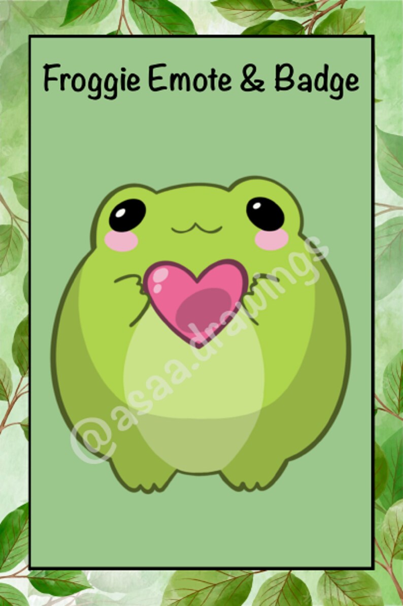 Emotes & Badges Froggie - Etsy