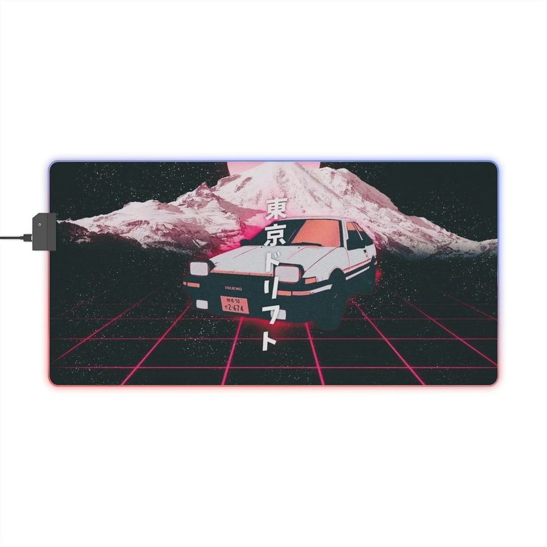 RGB Gaming Mouse Pad Toyota AE86 Trueno Japanese Retrostyle - Etsy
