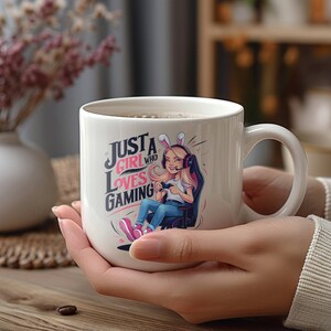 Girl Gaming Digital Art, Whimsical Gamer Girl Decor, Kids Video Game ...