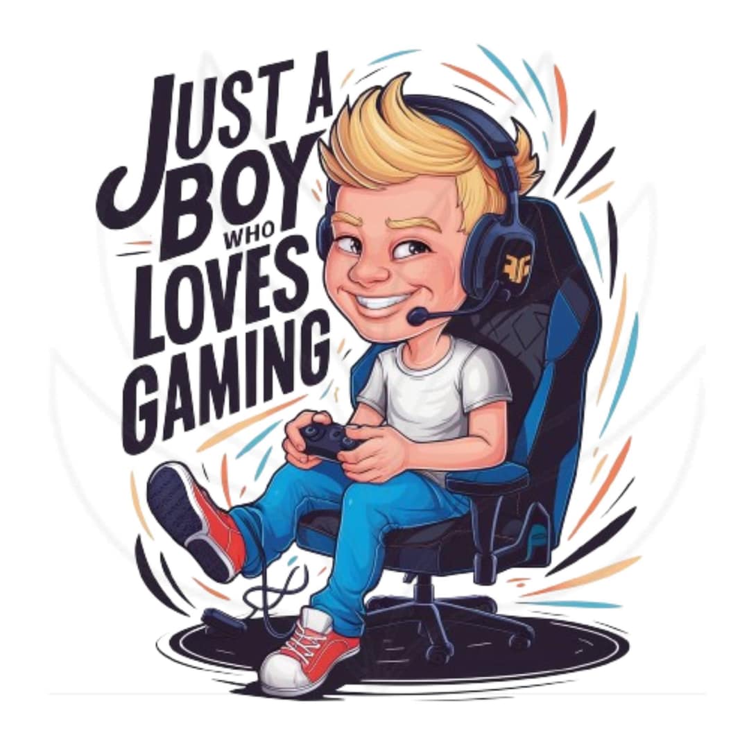 Gamer Digital Art Print, Boy Gaming Wall Decor, Kids Video Game Art ...