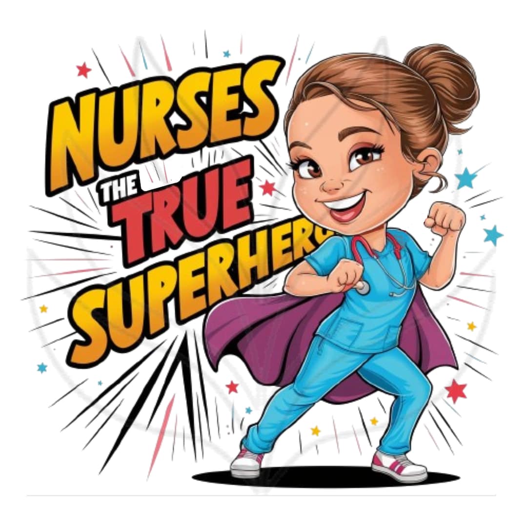 Nurses Digital Art, Superhero Nurse Design, Healthcare Hero Wall Art, Nurse Appreciation Print ...