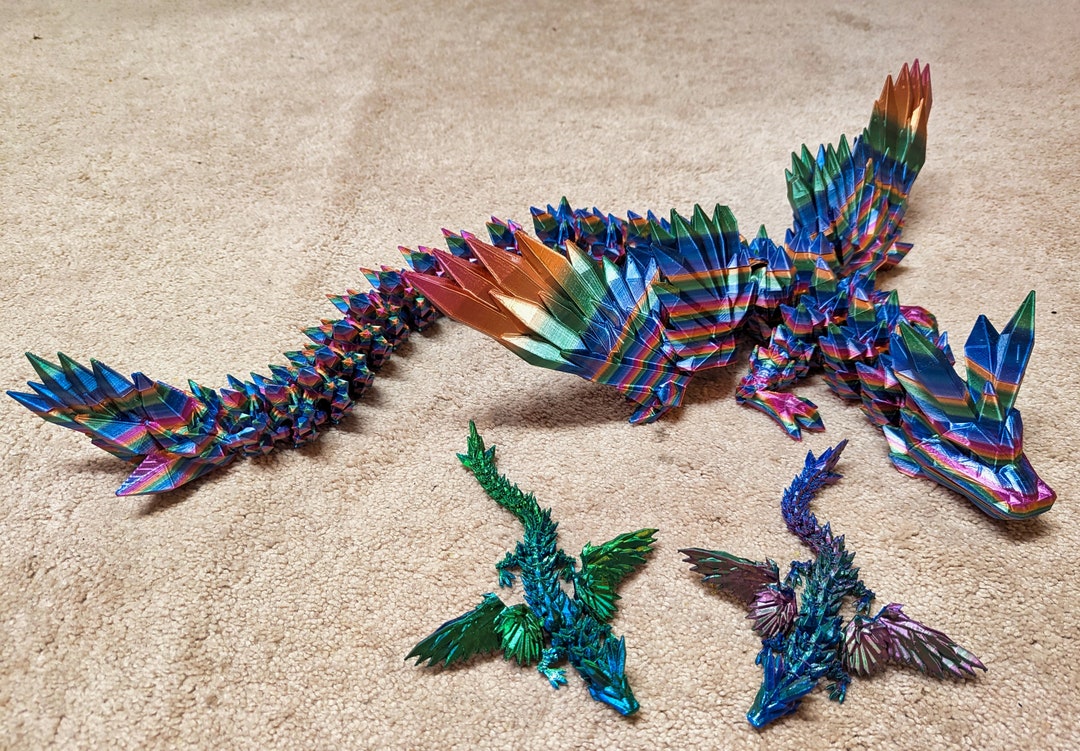 Winged Crystal Dragon by Cinderwing3d, Shiny, Medieval, Mancave ...