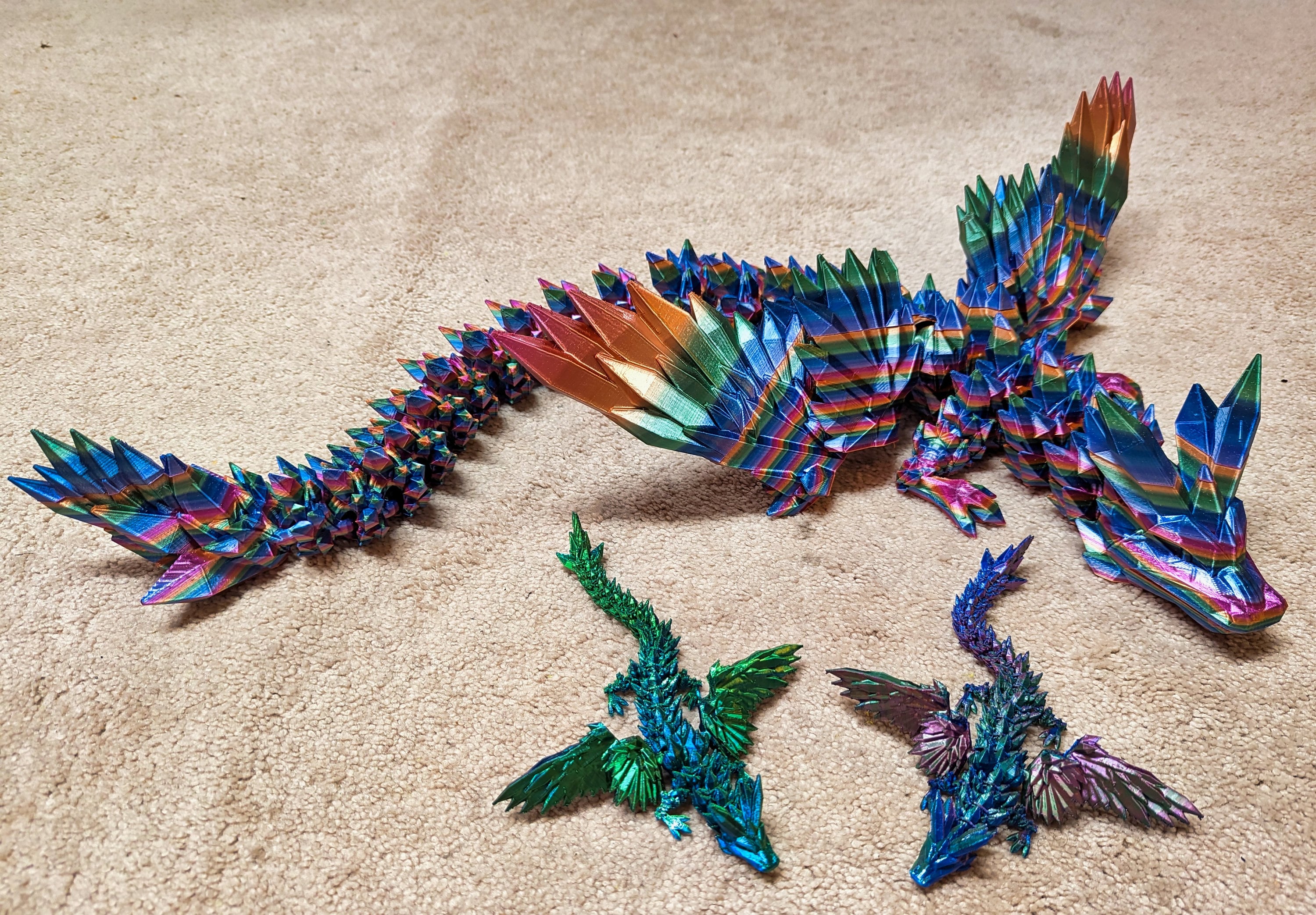 Winged Crystal Dragon by Cinderwing3d, Shiny, Medieval, Mancave ...