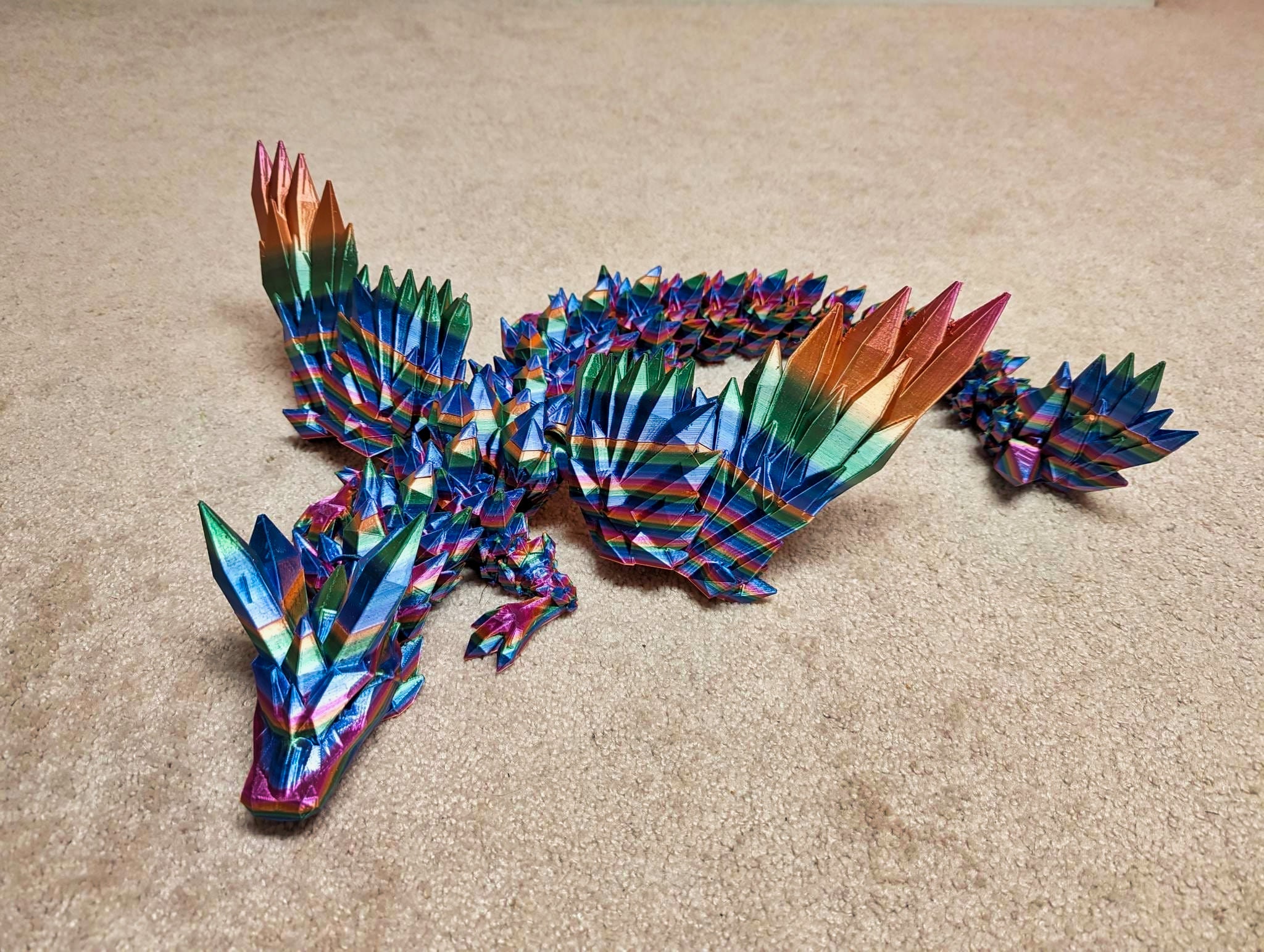 Winged Crystal Dragon by Cinderwing3d, Shiny, Medieval, Mancave ...