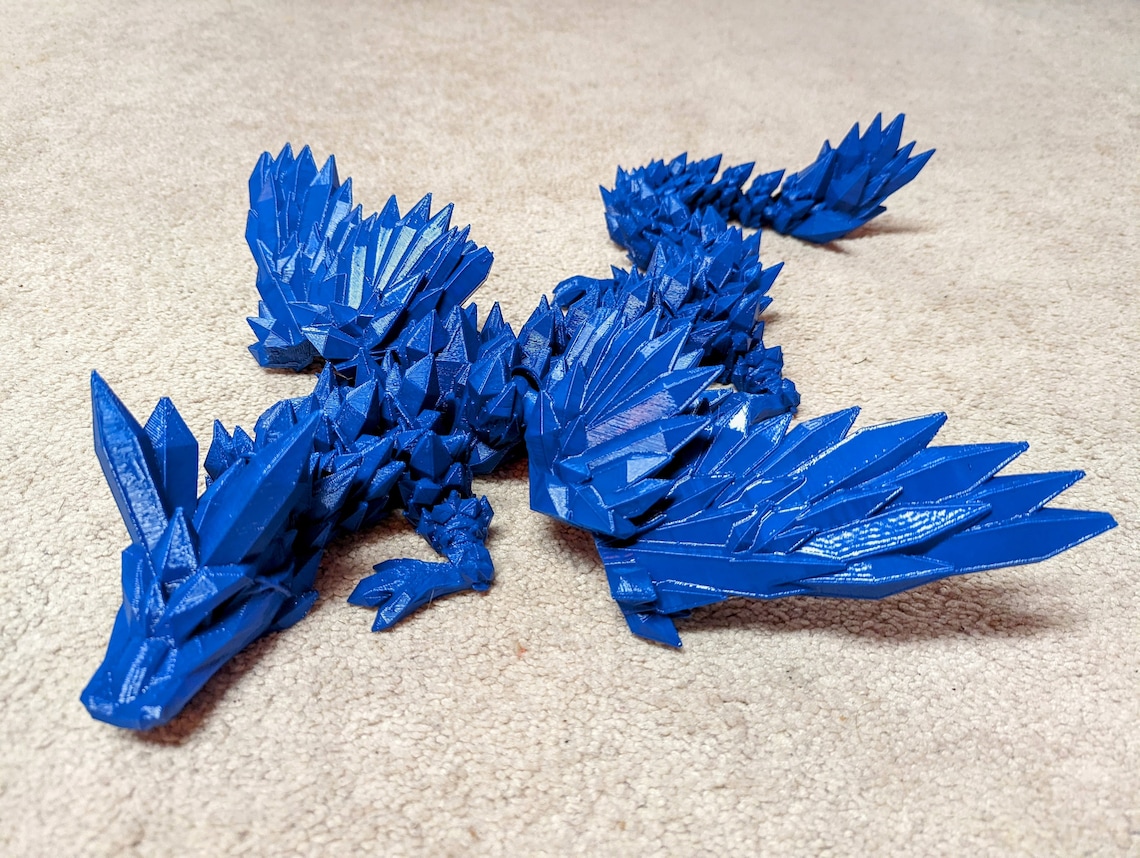 Winged Crystal Dragon by Cinderwing3d, Shiny, Medieval, Mancave ...