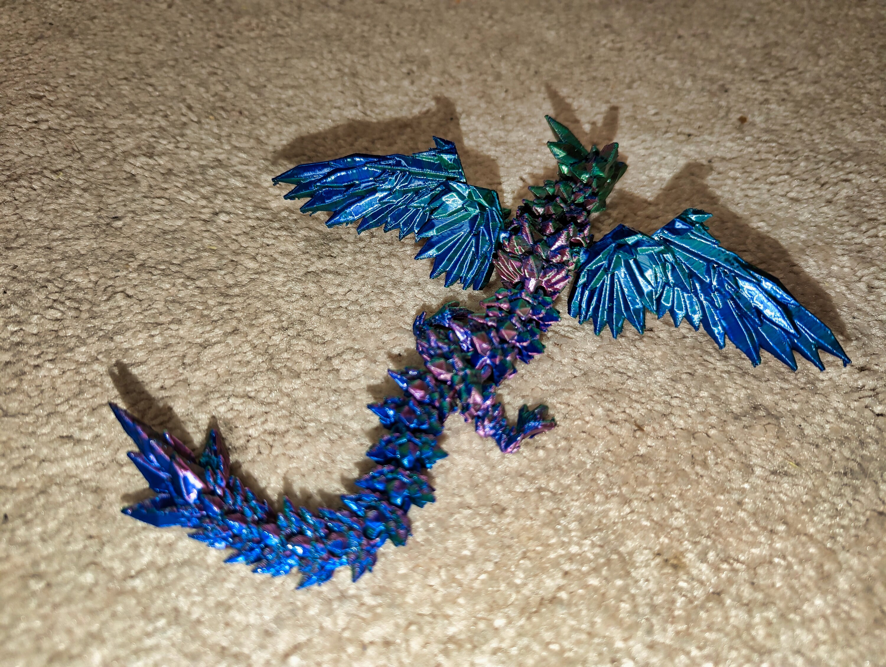 Winged Crystal Dragon by Cinderwing3d, Shiny, Medieval, Mancave ...