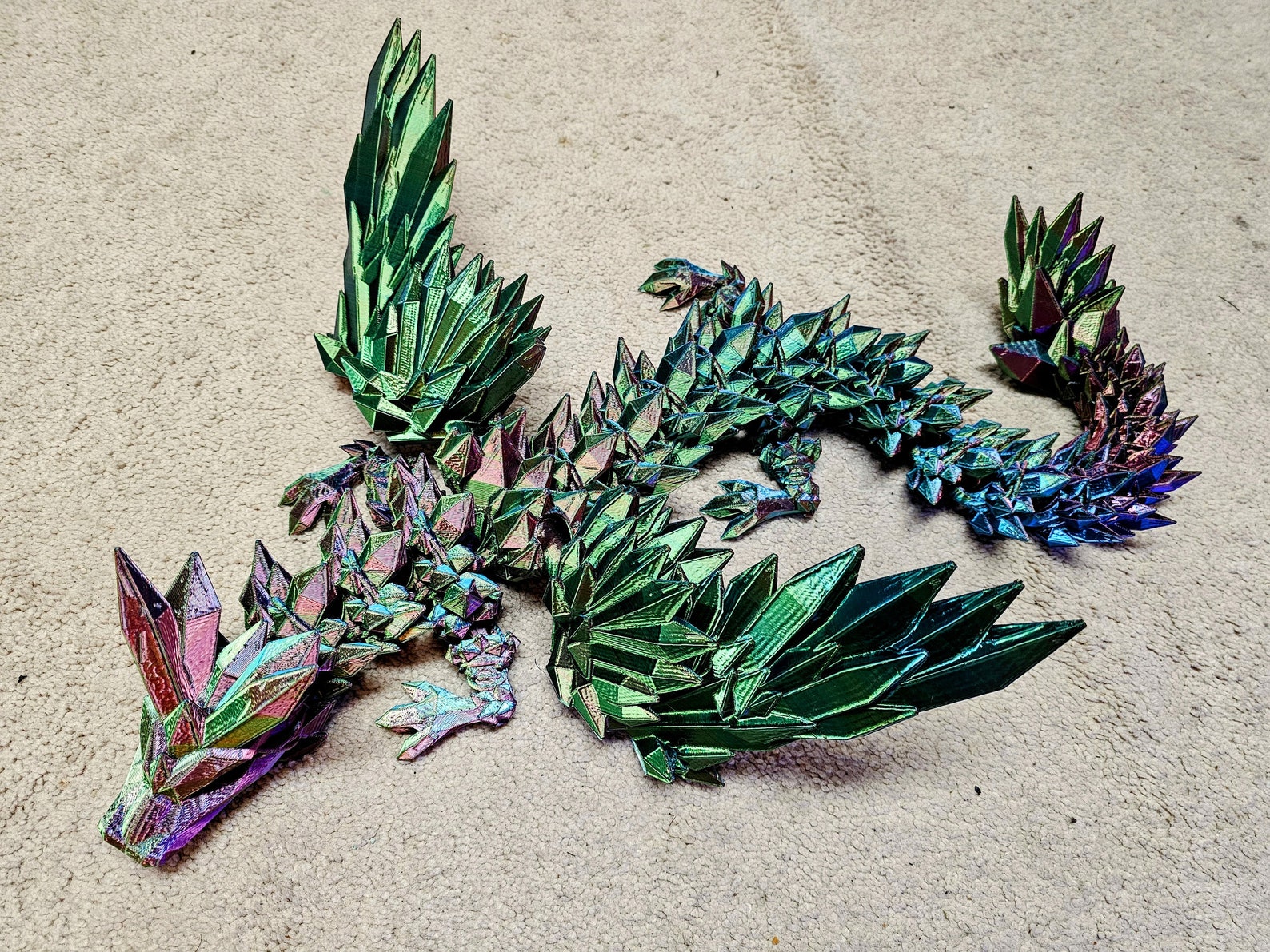 Winged Crystal Dragon by Cinderwing3d, Shiny, Medieval, Mancave ...