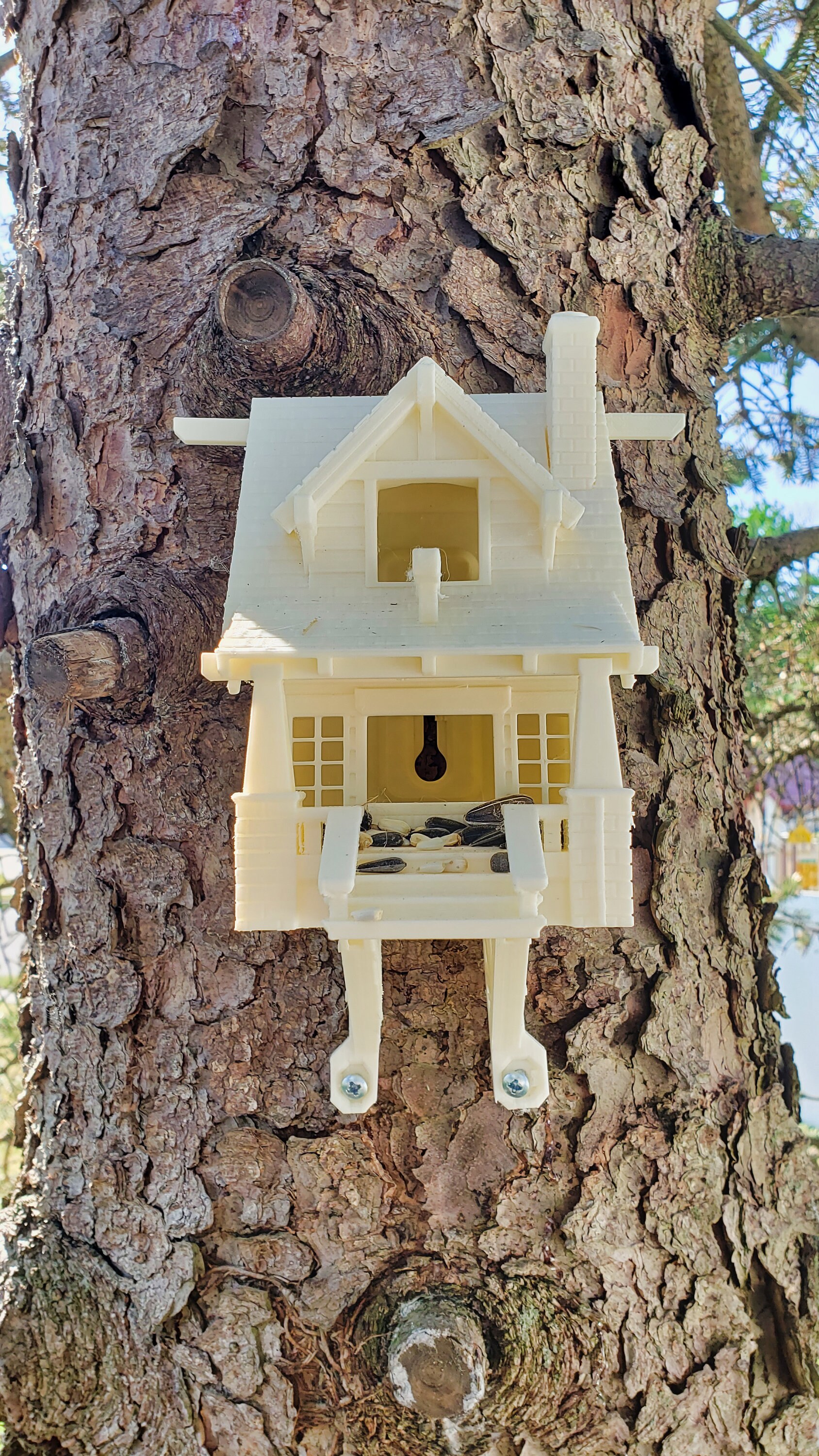 Colonial Birdhouse, 3D Printed, Art, Outdoor Decor, Outdoor Living ...