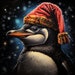 Merry Christmas Animals With a Red Santa Hat Part 4 - Etsy