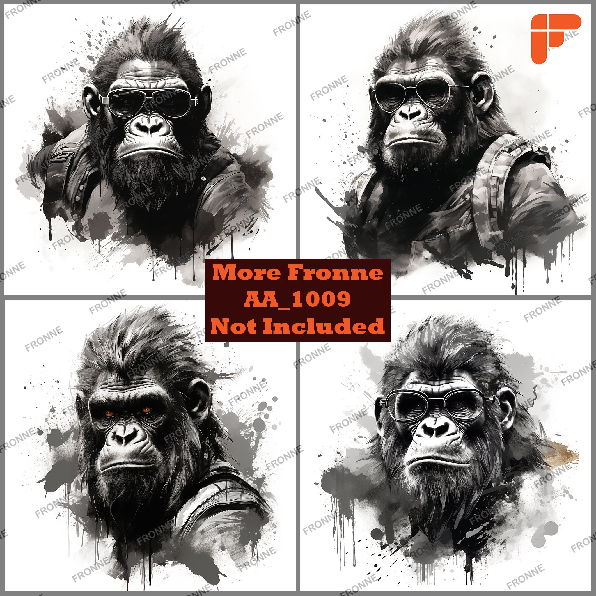 Biker Chimps 4 Transparent PNG Images Resolution 4096 X 4096 Pixels 300 ...