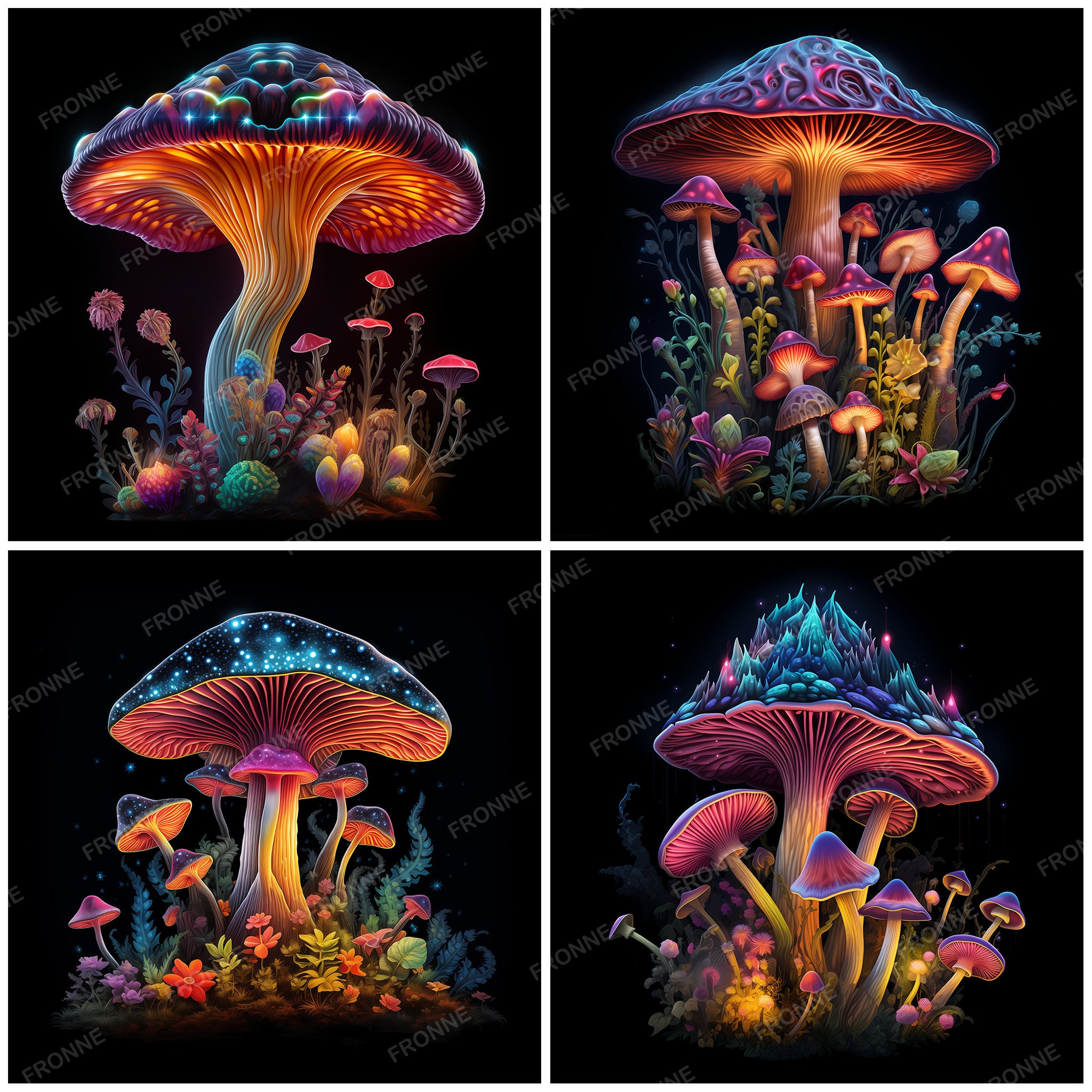 Magic Mushrooms Part 3 - 4 PNG Images - Resolution 4096 X 4096 Pixels ...
