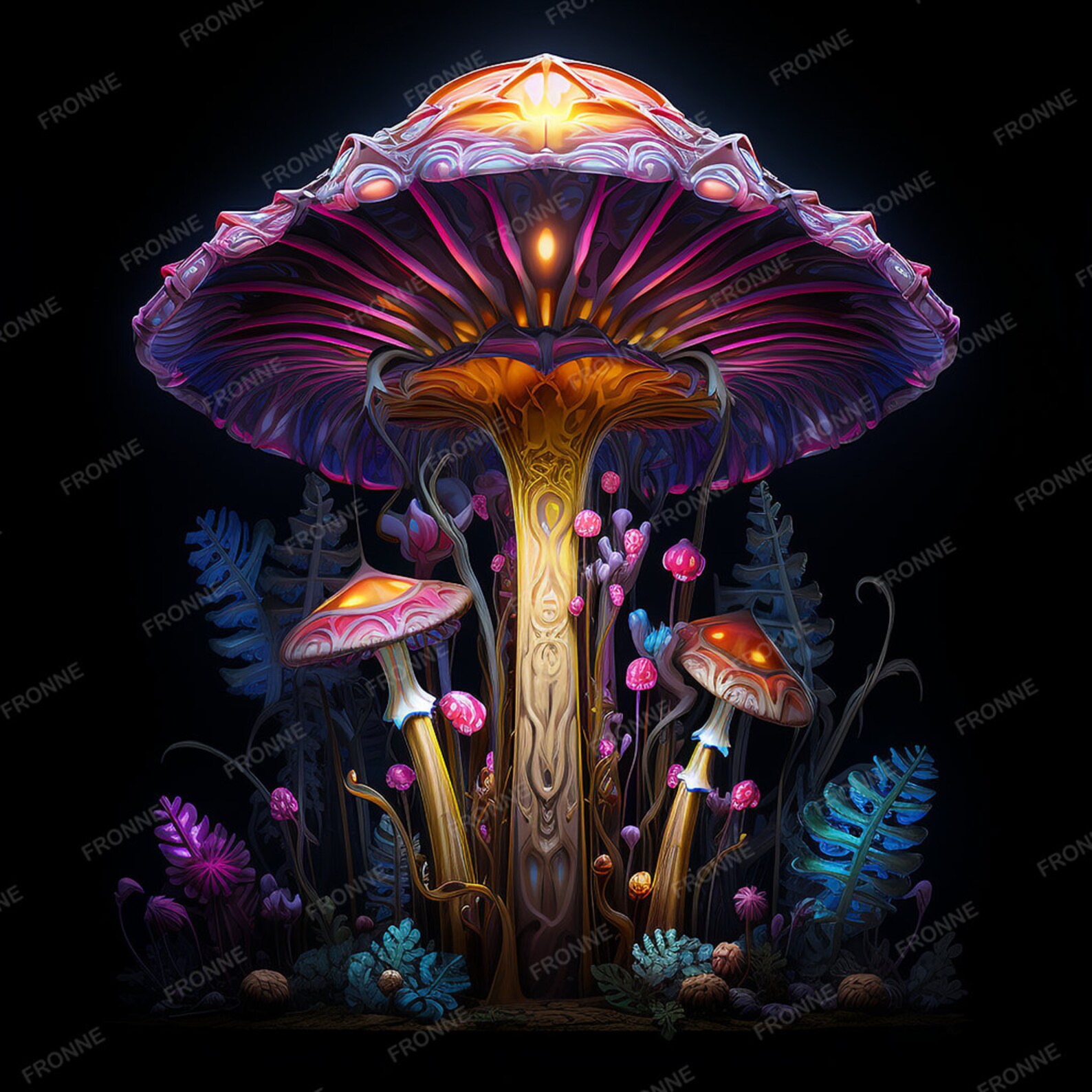 Magic Mushrooms Part 4 - 4 PNG Images - Resolution 4096 X 4096 Pixels ...