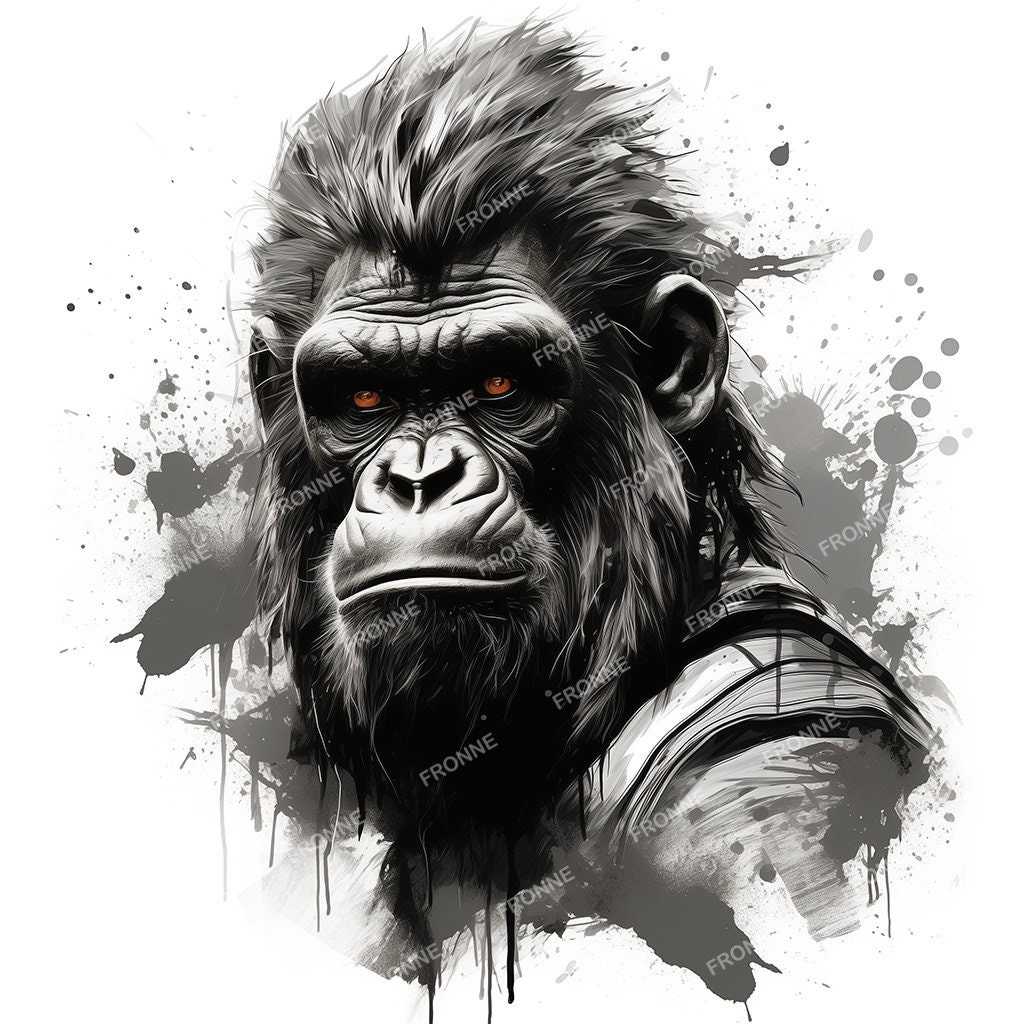 Tough Silverback Gorilla Dudes - 4 PNG Images - Resolution 4096 X 4096 ...