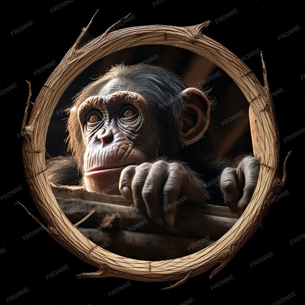 Wild Animals on Wood - 4 PNG Images - Resolution 4096 X 4096 Pixels 300 ...