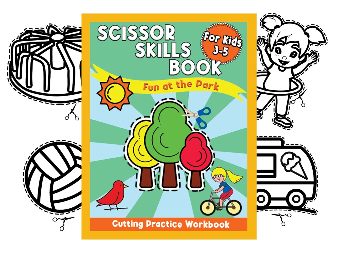 Scissor Skills Book for Kids: Fun at the Park - Printable Version - Etsy