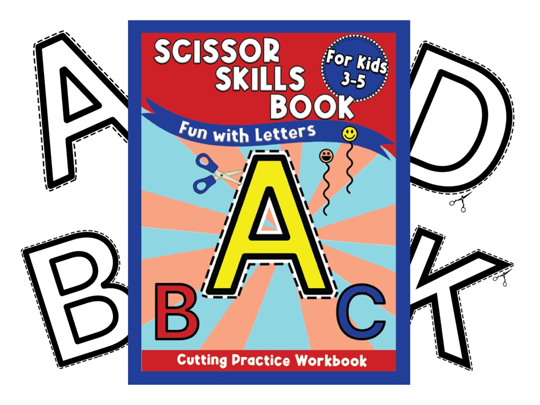 Scissor Skills Book - Fun With Letters - Printable Version - Etsy