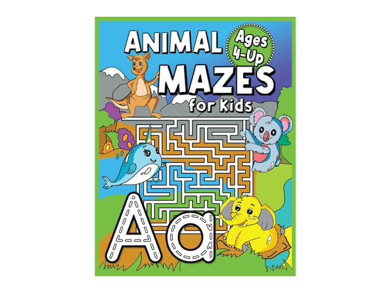 Animal Mazes & Alphabet Tracing Printable Version - Etsy
