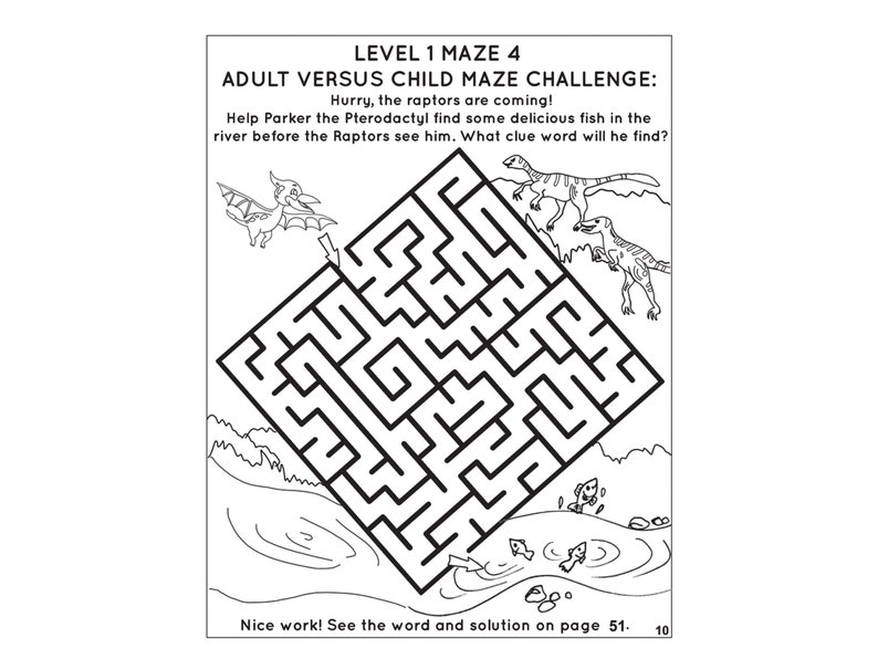 Dinosaur Mazes for Kids Printable Version - Etsy