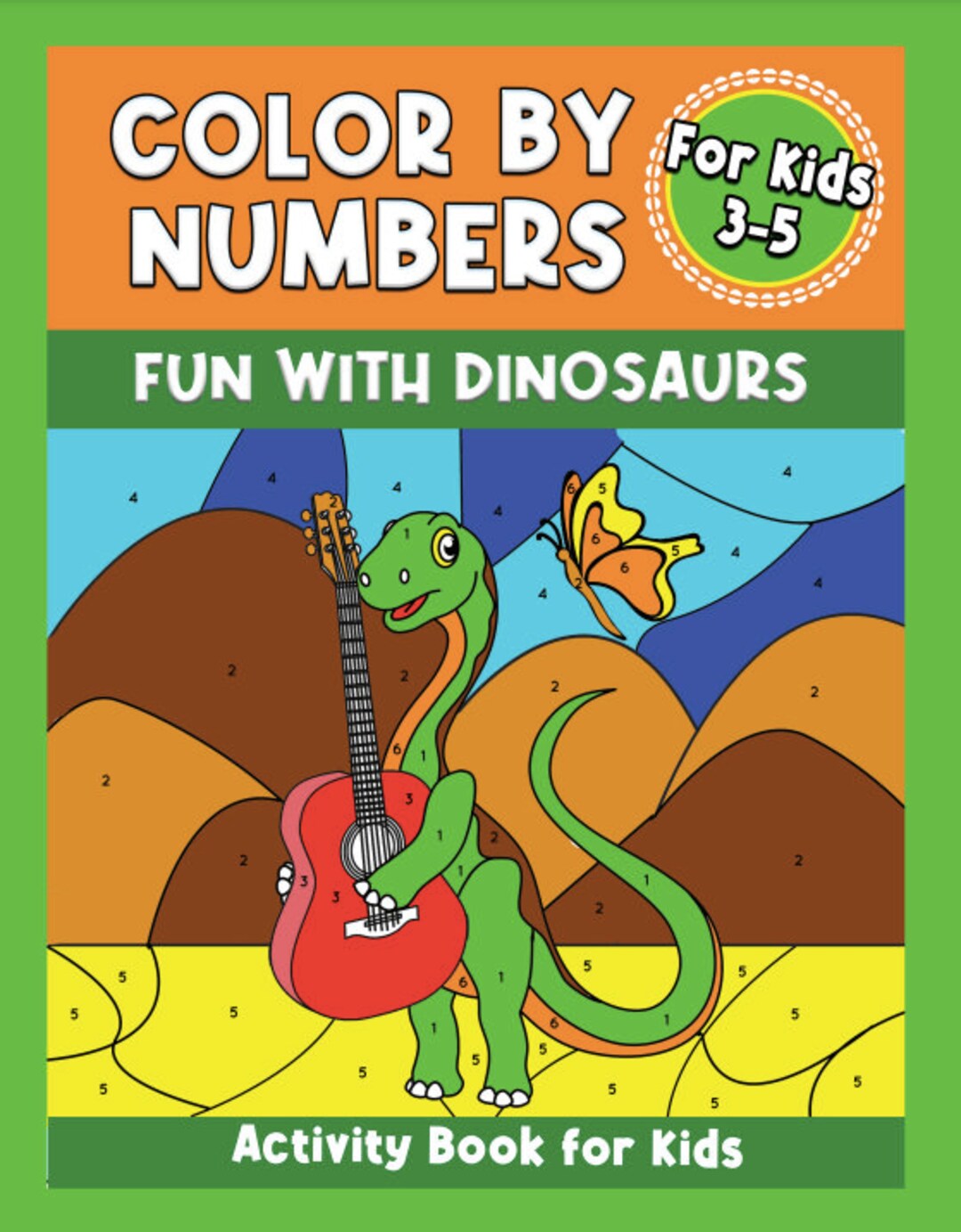 Color by Numbers: Fun With Dinosaurs - Etsy