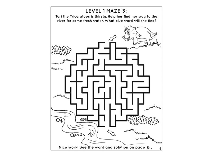 Dinosaur Mazes for Kids Printable Version - Etsy