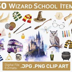 Harry potter clipart - Etsy