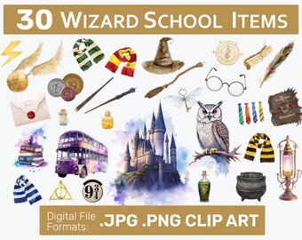 Harry potter clipart - Etsy