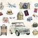 20 Watercolor Travel Clipart Bundle, Summer Clipart, Holiday Clipart ...