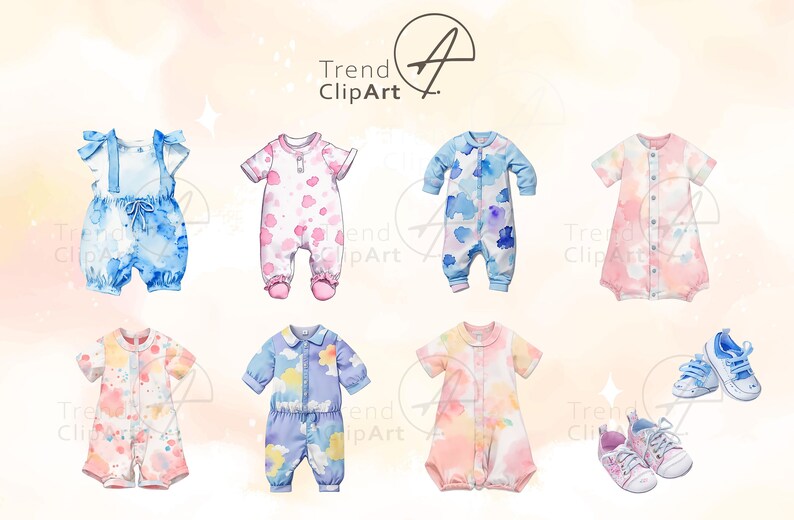 30 Watercolor Baby Shower Clipart Bundle, Baby Boy Girl Clipart, Baby ...