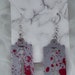 3D Printed Bloody Razor Earrings Gothic Jewelry - Etsy