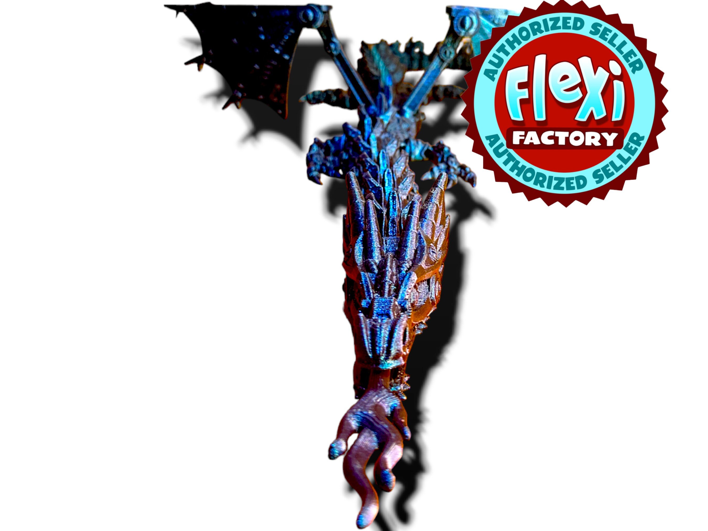 Mech-dragon 3D Printed Flexible Dragon Fully Articulating 3D Model - Etsy