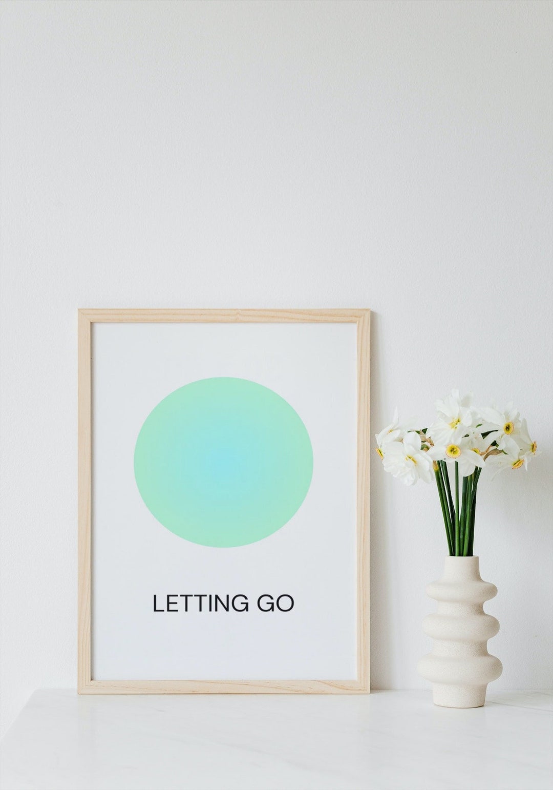 Letting Go Art Print Letting Go Poster Minimal Poster - Etsy