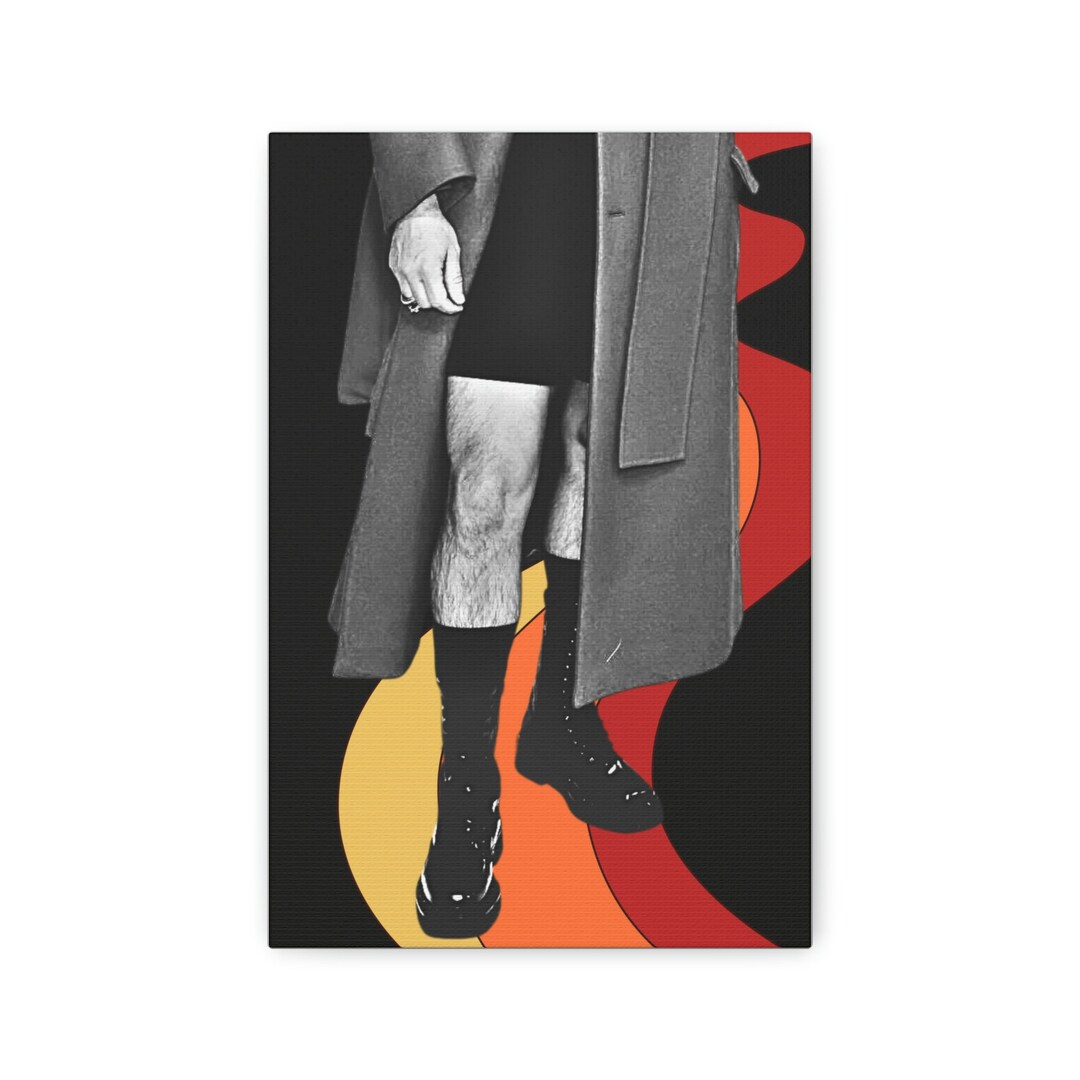 Pedro Met Knee Black / Red Background Digital Art on Canvas - Etsy