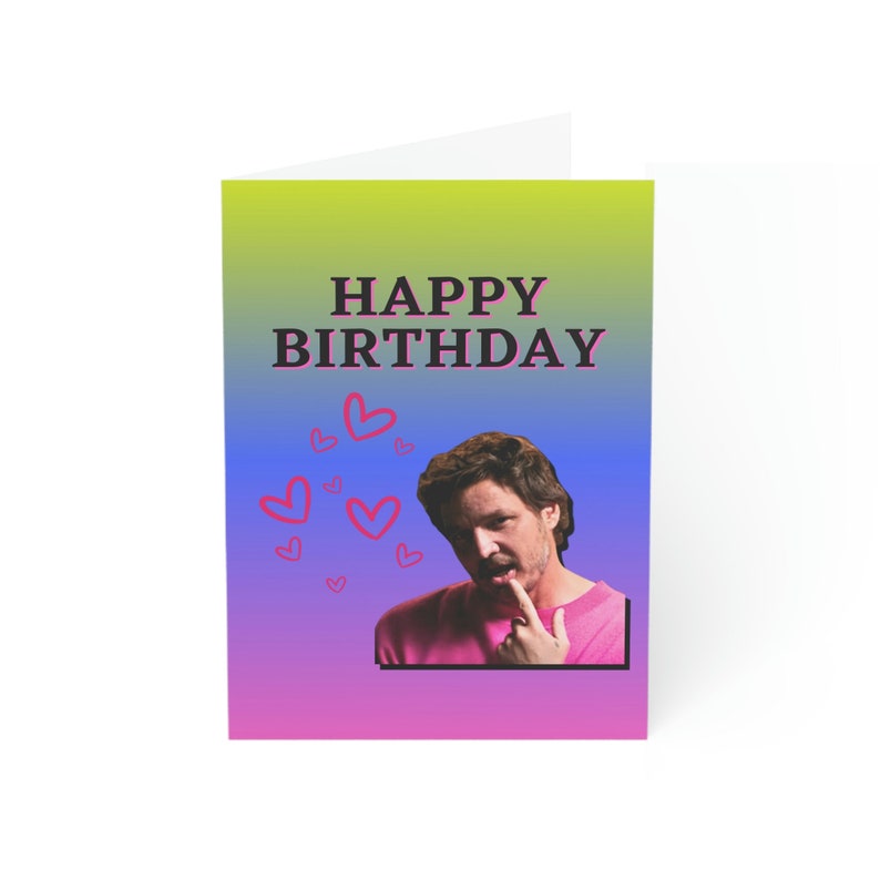 Pedro Pascal Happy Birthday Card - Etsy