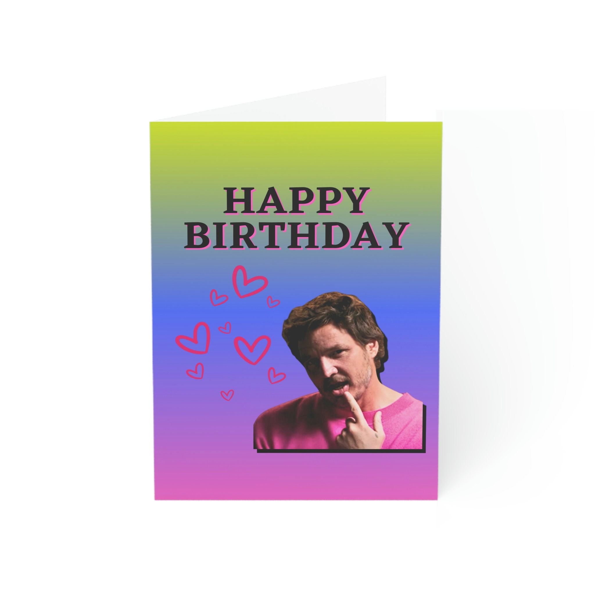Pedro Pascal Happy Birthday Card - Etsy