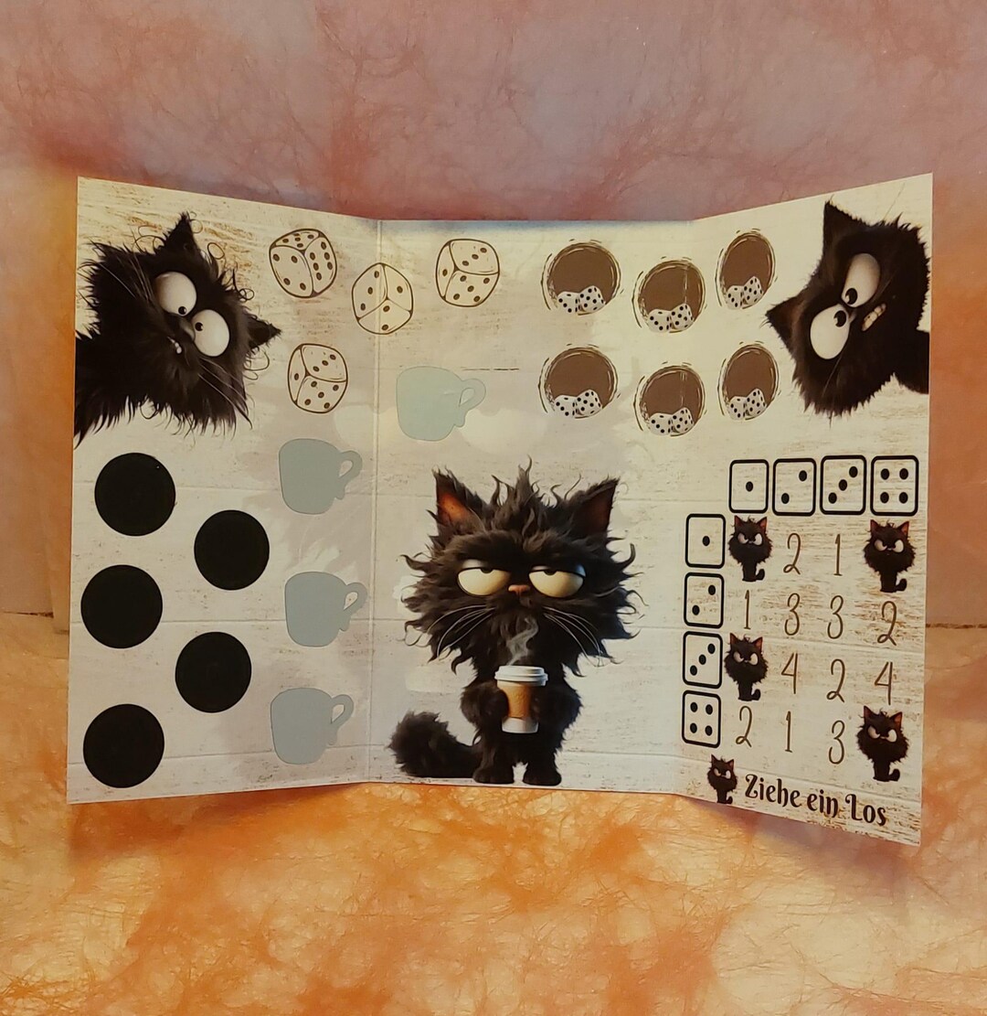 "monday Morning" Folding Card for Scratching, Dice Rolling and Mini ...