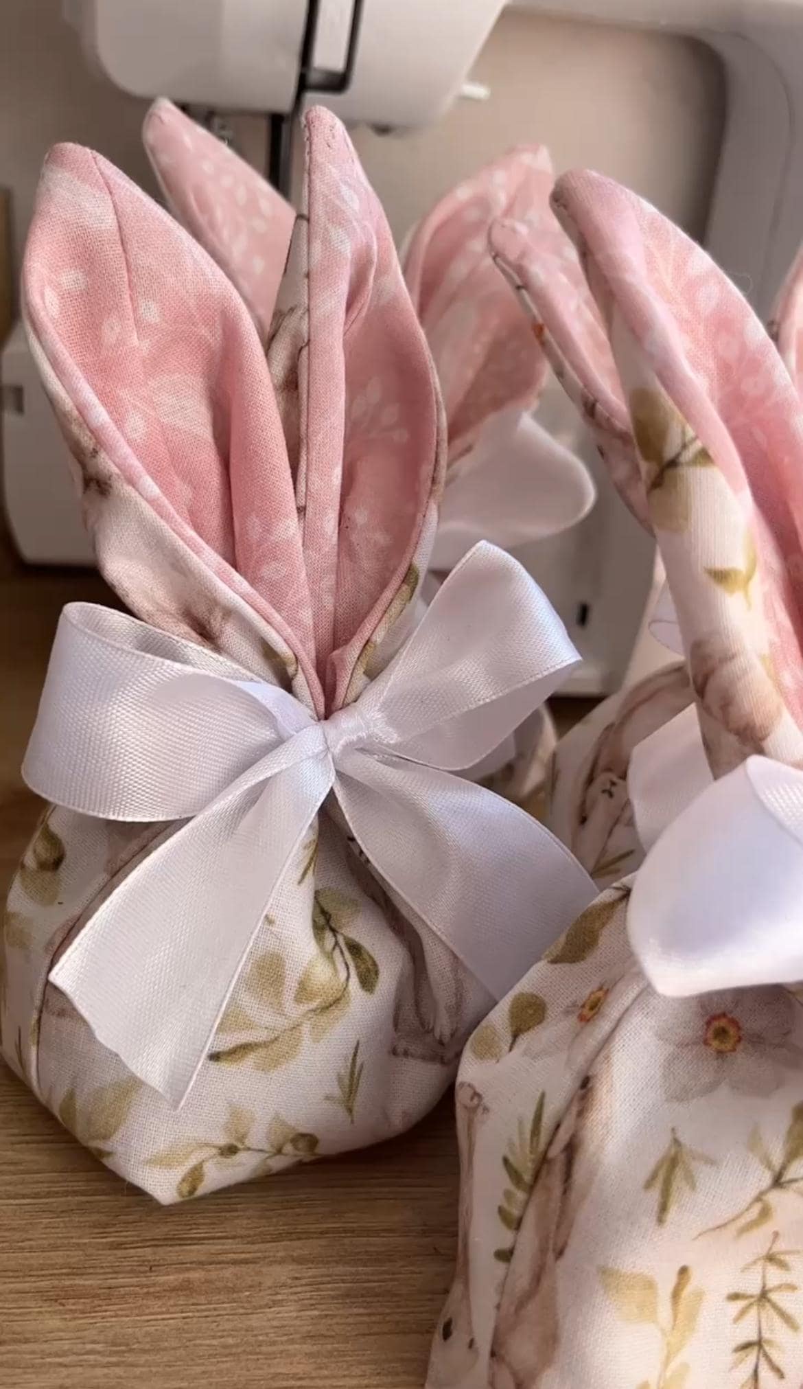 UPDATED | DIY Bunny Ear Pouch Sewing Pattern | Easter Gift Bag Template ...