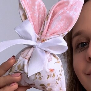 DIY Bunny Ear Treat Bag Pattern | Easter Gift Bag | DIY Beginner Sewing ...