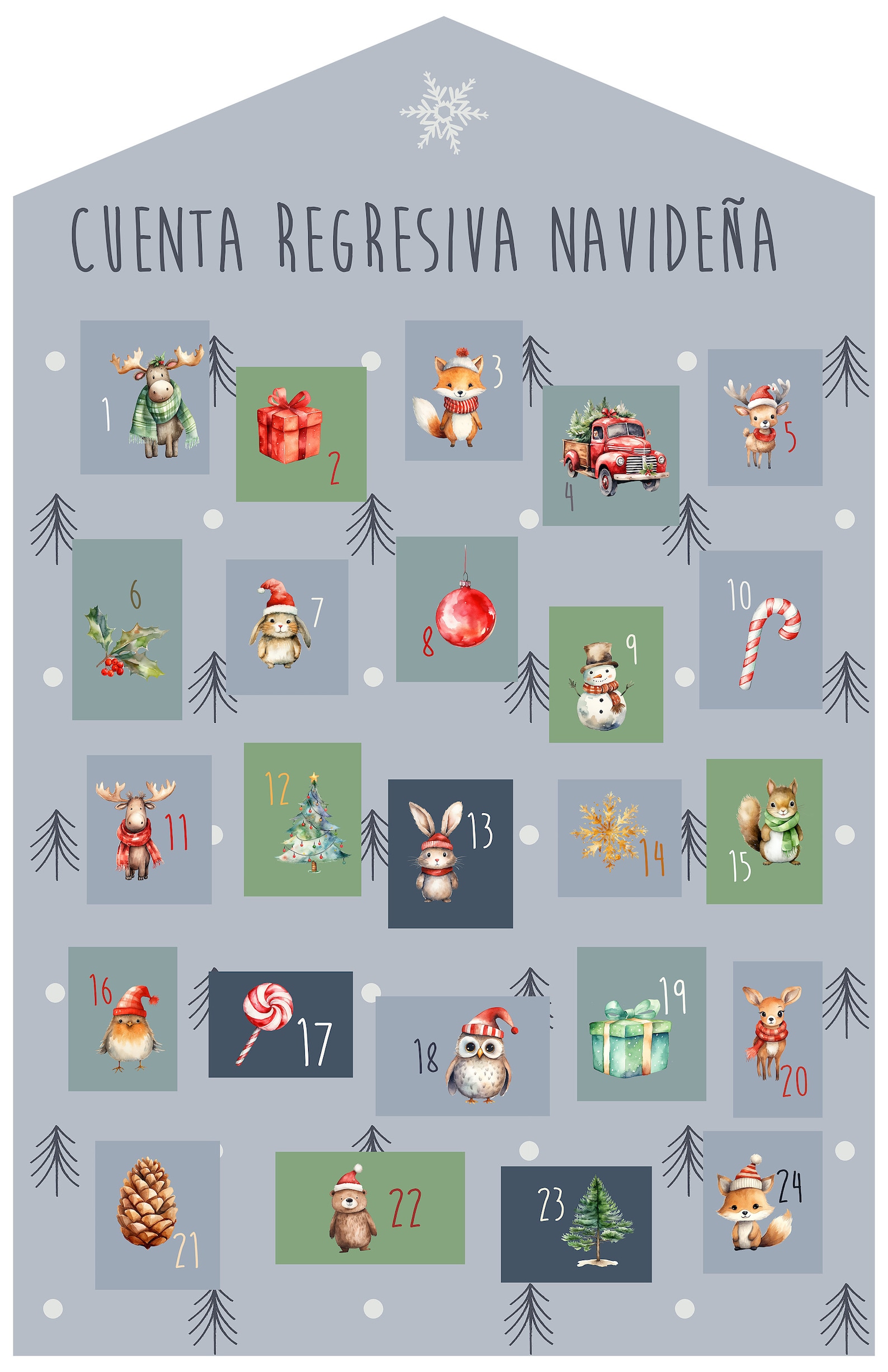 Spanish Language Advent Calendar / Calendario De Adviento DIGITAL En ...